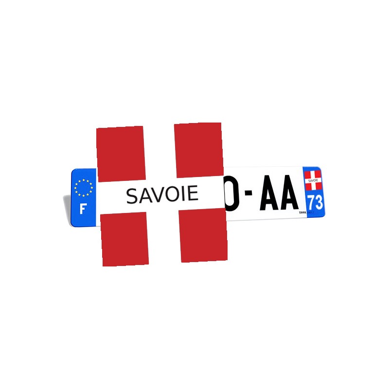 Stickers Savoie pour plaque d'immatriculation