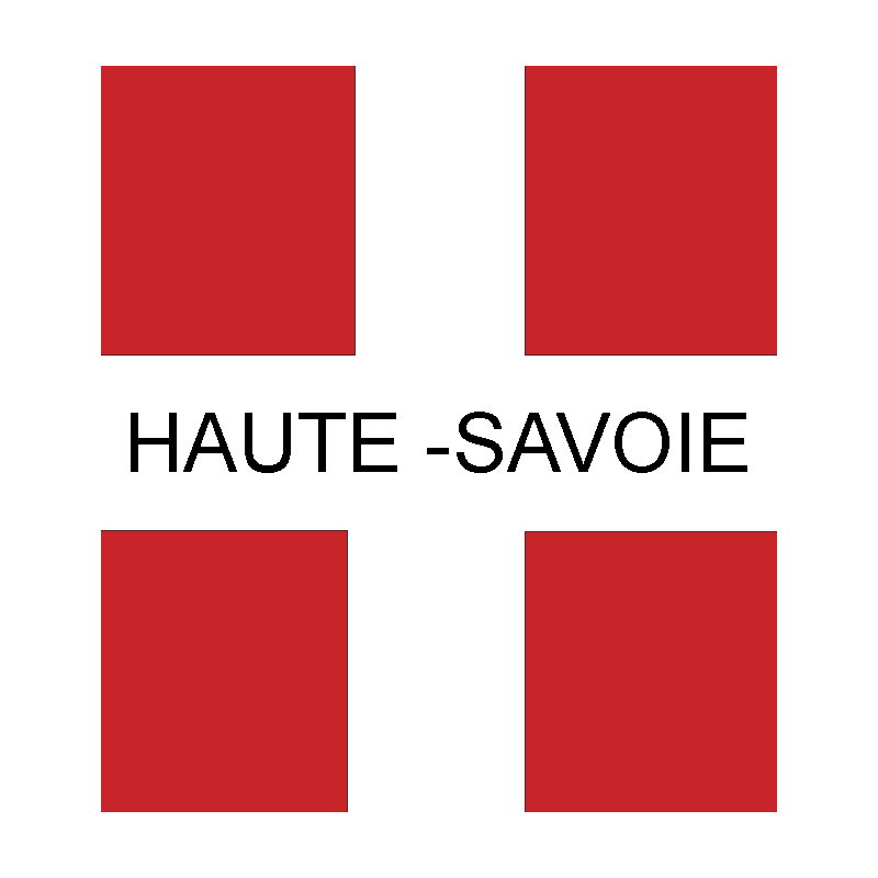 Stickers Haute-Savoie pour plaque d'immatriculation