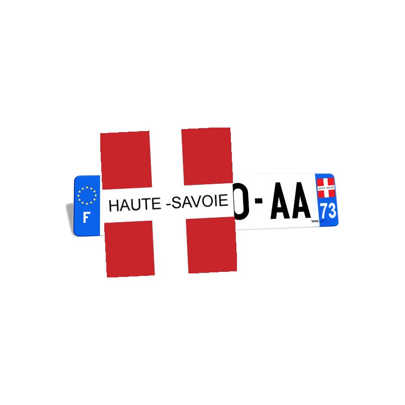Stickers Haute-Savoie pour plaque d'immatriculation